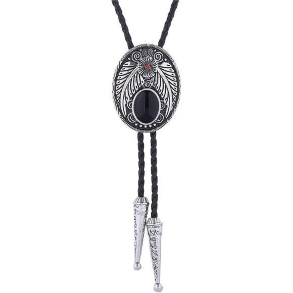 Accessories | Bolo Tie For Men 4 Black Agate Bolo Tie | Poshmark